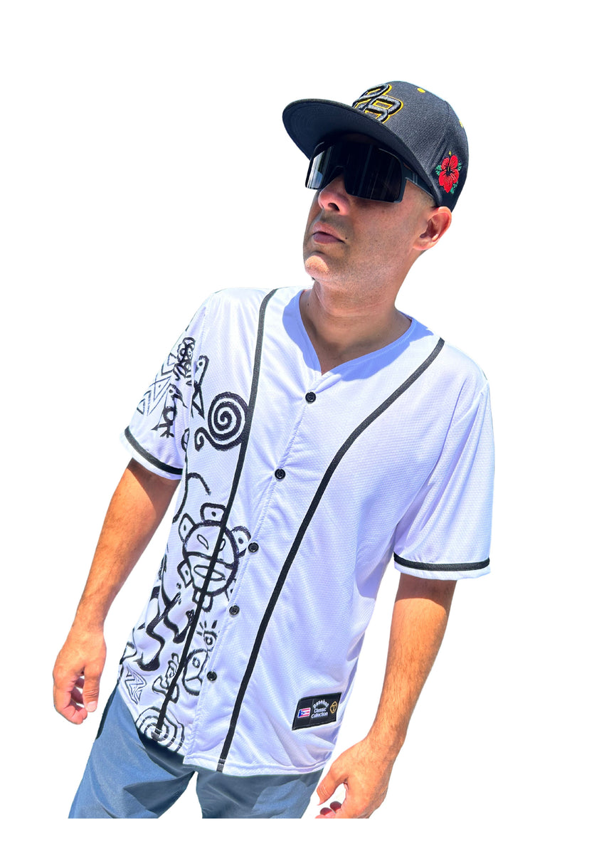 Taino Symbols Puerto Rico Baseball Jersey – Special Edition Graphite ...