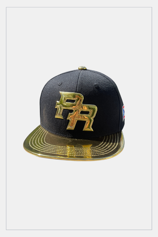 Puerto Rico Caps PR 3D Black Metallic Gold Snapback one size fit all ...