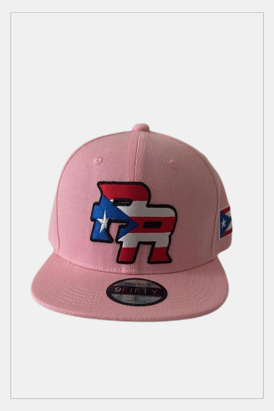 Puerto Rico Caps PR Flag Pink- Pink Snapback one size fit all ...