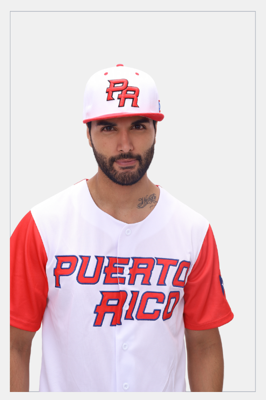 Puerto Rico Caps PR Red embroidered White-white snapback one size fit ...