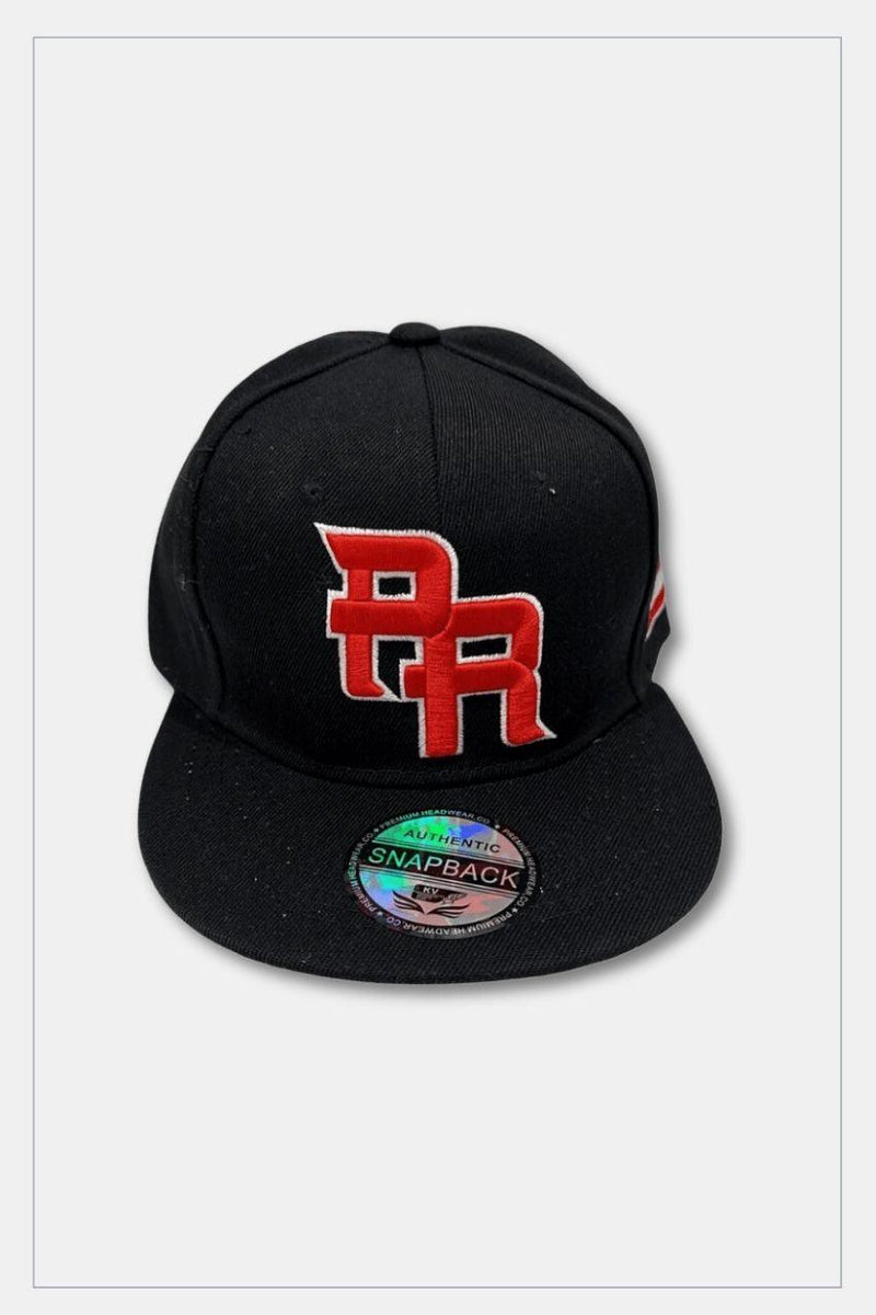 Puerto Rico Caps Exclusive Design Black PR Red | Tainowears NYC